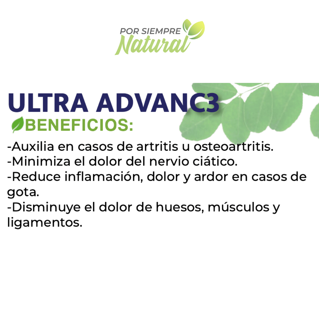 Ultra Advance 30 Cápsulas | 🌱 Por Siempre Natural