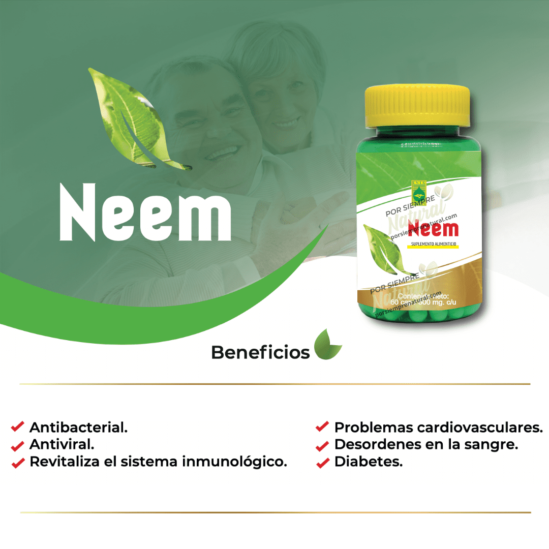 Neem 60 Cápsulas – Por Siempre Natural