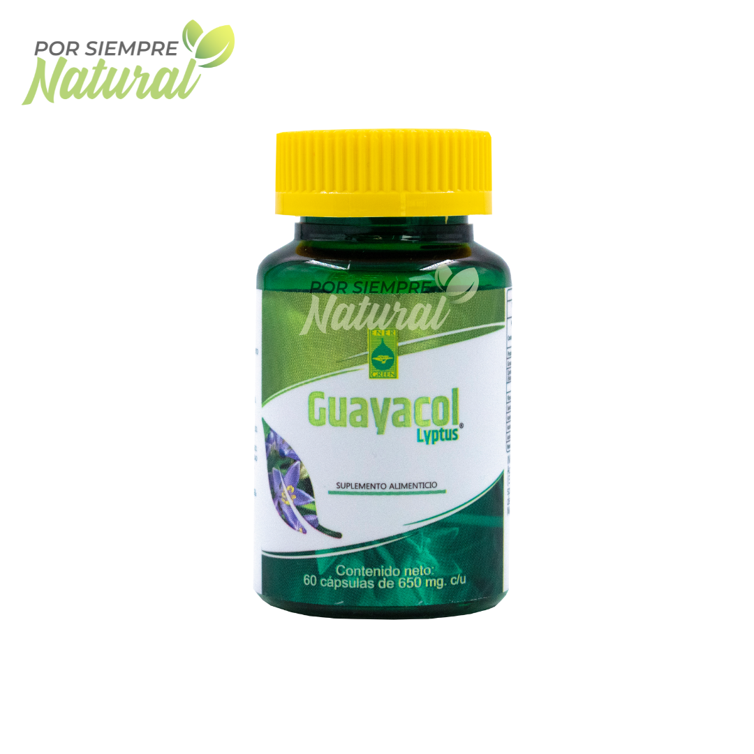 Guayacol 60 Cápsulas – Por Siempre Natural
