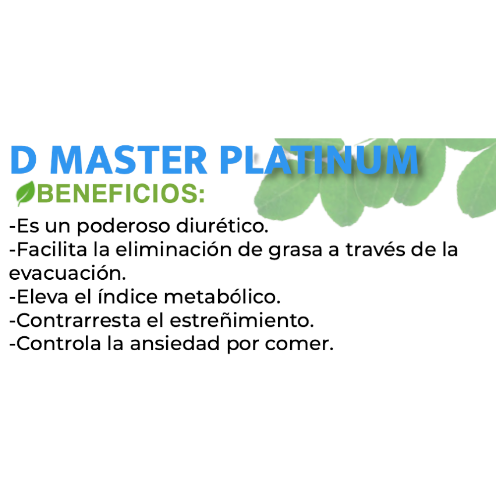 D. Master Platinum 15 Cápsulas – Por Siempre Natural