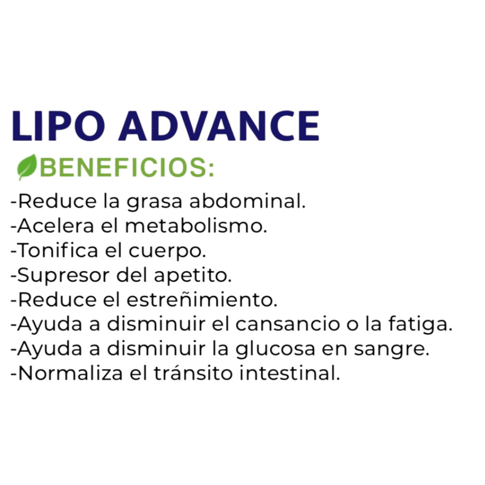 Lipo Advance 30 Cápsulas – Por Siempre Natural