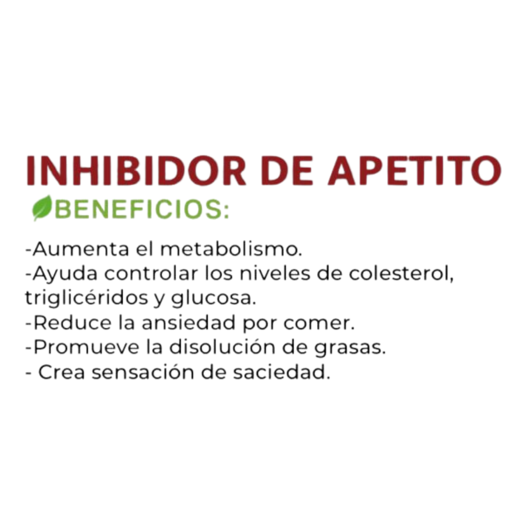 Inhibidor de Apetito 30 Cápsulas – Por Siempre Natural