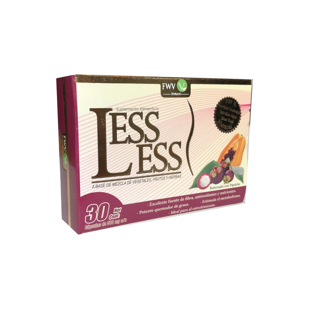 Less Less 30 cápsulas – Por Siempre Natural